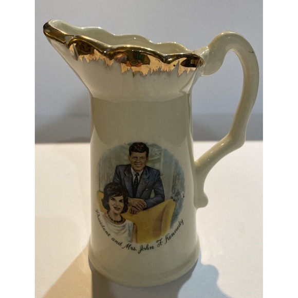 Kitchen | Vintage Jfk President And Mrs John F Kennedy Creamer Pitcher ...